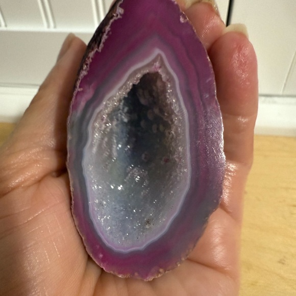 Other | Purple Agate Geode Slice | Poshmark